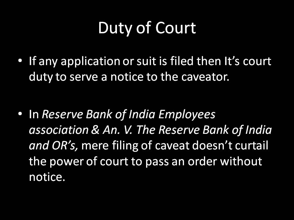 Civil Procedure Code - All about Caveat (Section 148A)
