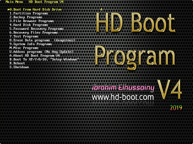 برنامج HD Boot program V4 استغني عن الفلاشات وثبت الويندوز من الهارد