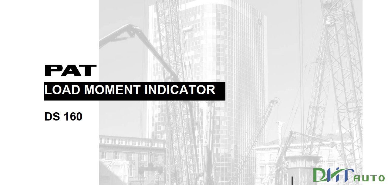 PAT DS 160 Operators Manual Free Download - Automotive Library