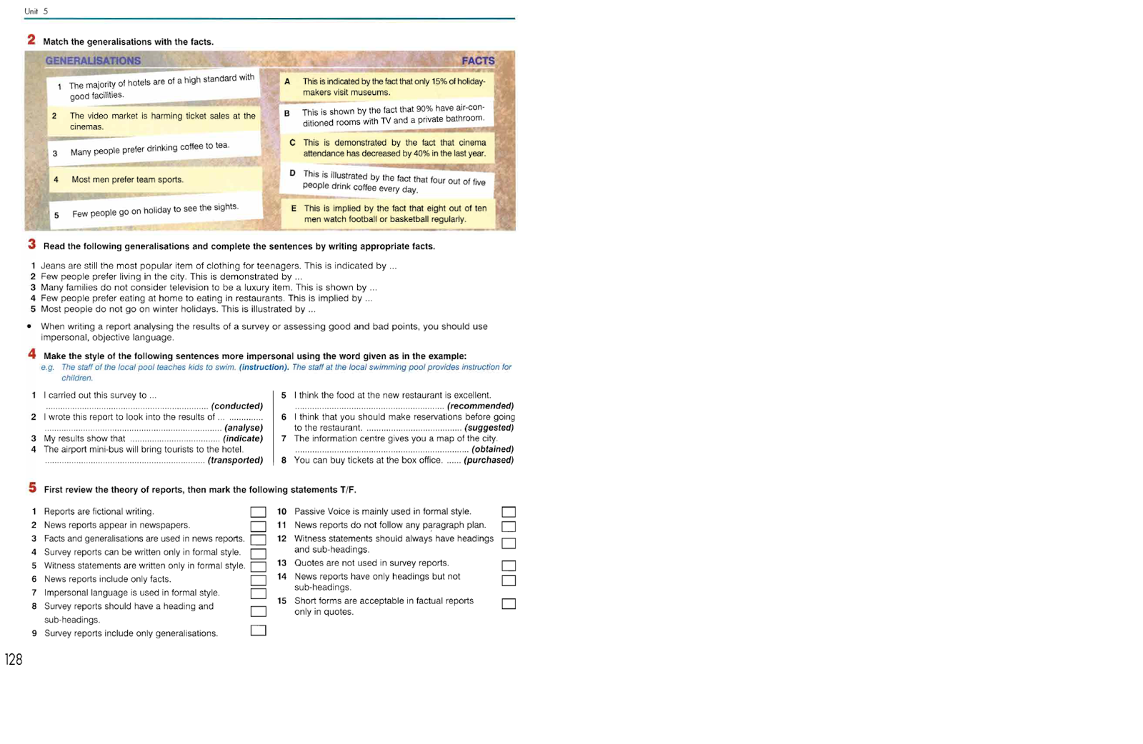 Writing -5 FCE Reports
