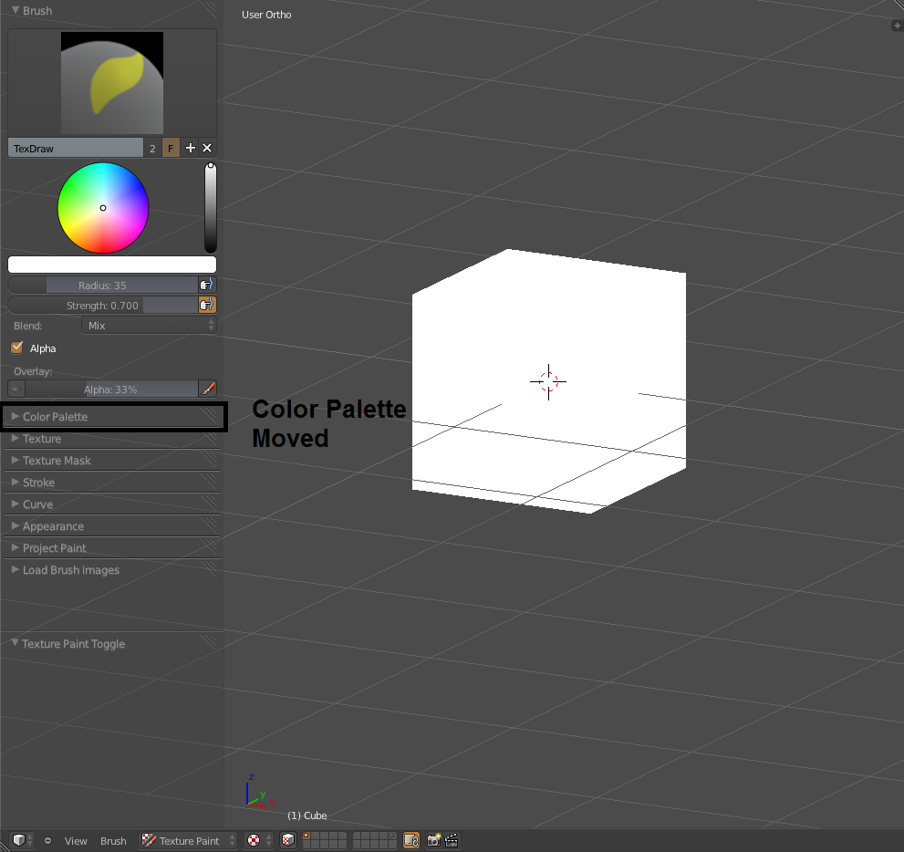 Color Palettes in Blender