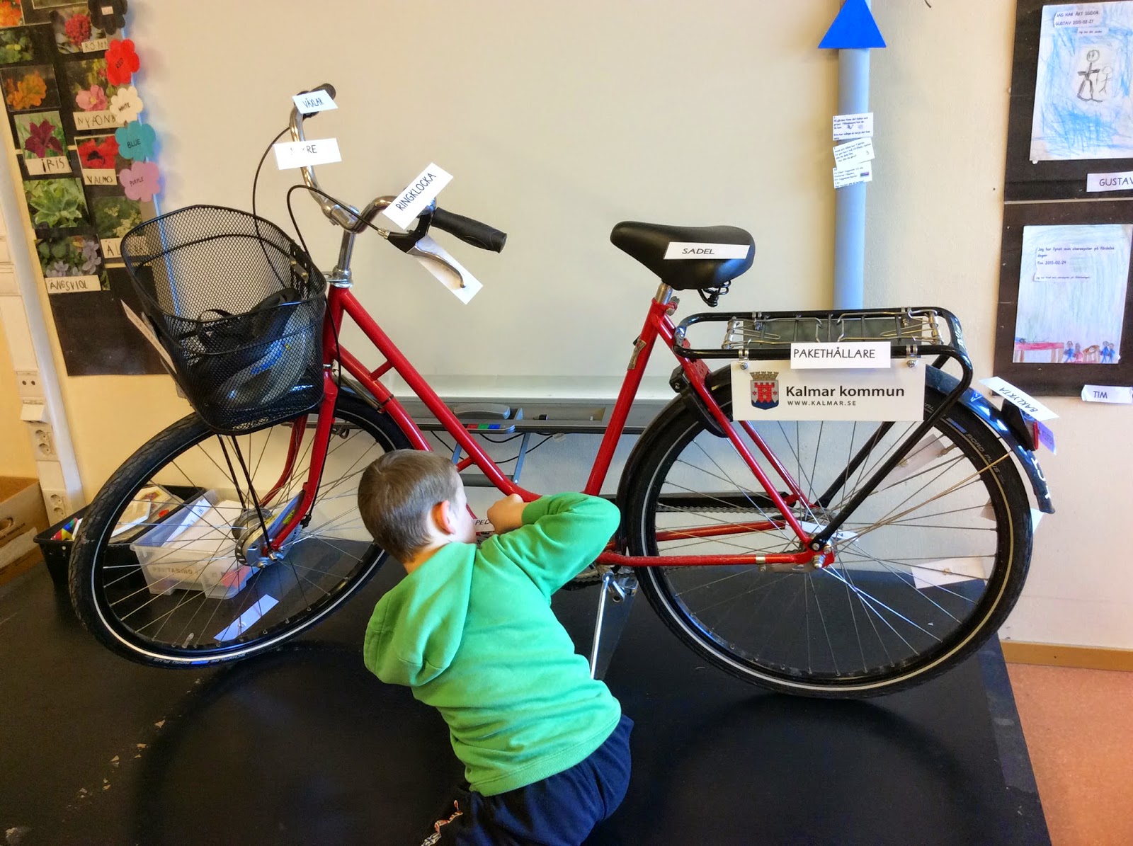 Förskoleklass C: Cykelns delar.