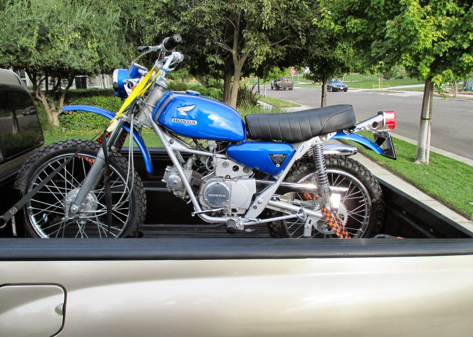 1969 Honda SL90: Truckin' the SL90 - Before and After