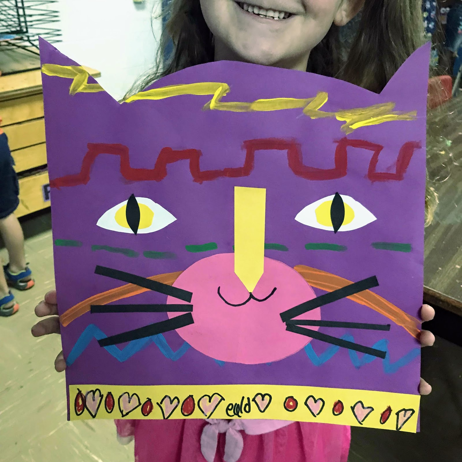 Elements of the Art Room: 1st grade Laurel Burch Line Cats