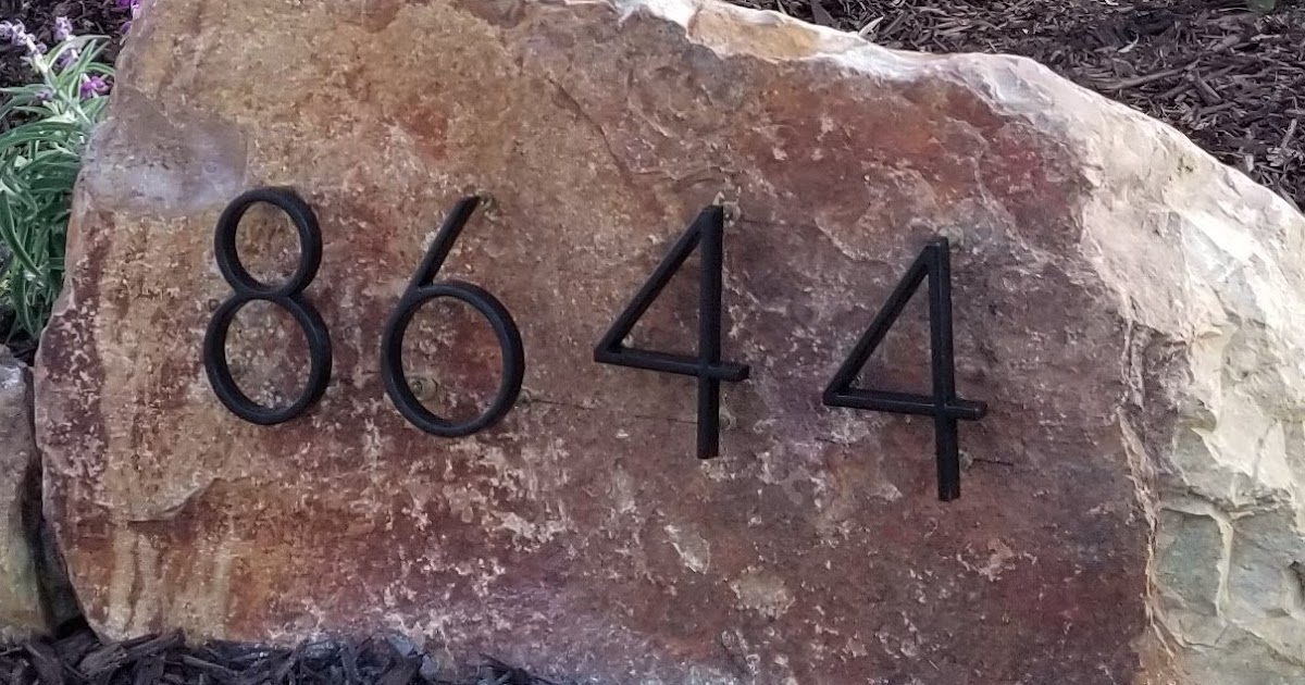 The 2 Minute Gardener: Photo - Stone Address Marker