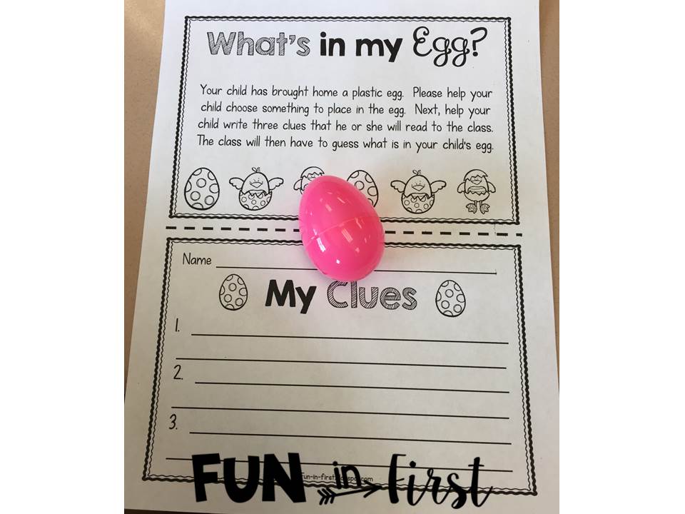 The Week Before Easter - Fun in First