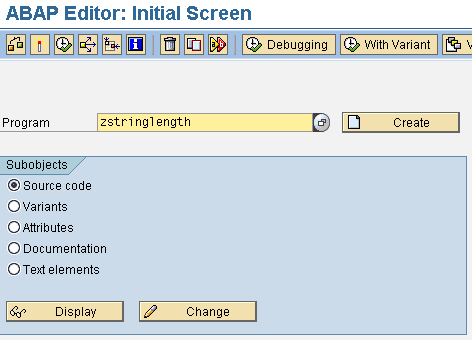 Finding String Length in SAP ABAP. | SAP ABAP Online Tutorials
