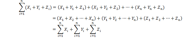 Properties of Sigma Notation | Mathematica and Statistic