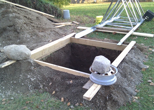 Pattern and Match: Digging a Hole for a Tower Foundation