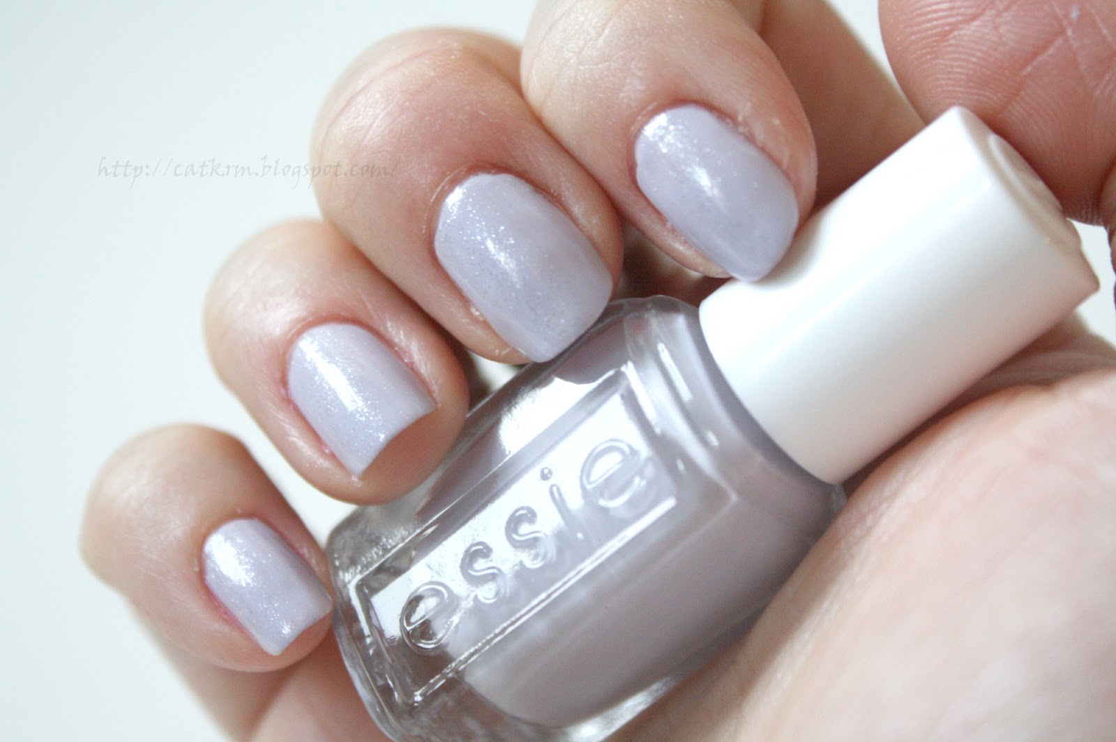 Cat's Little Corner: essie: st. lucia lilac oraz top pure pearlfection