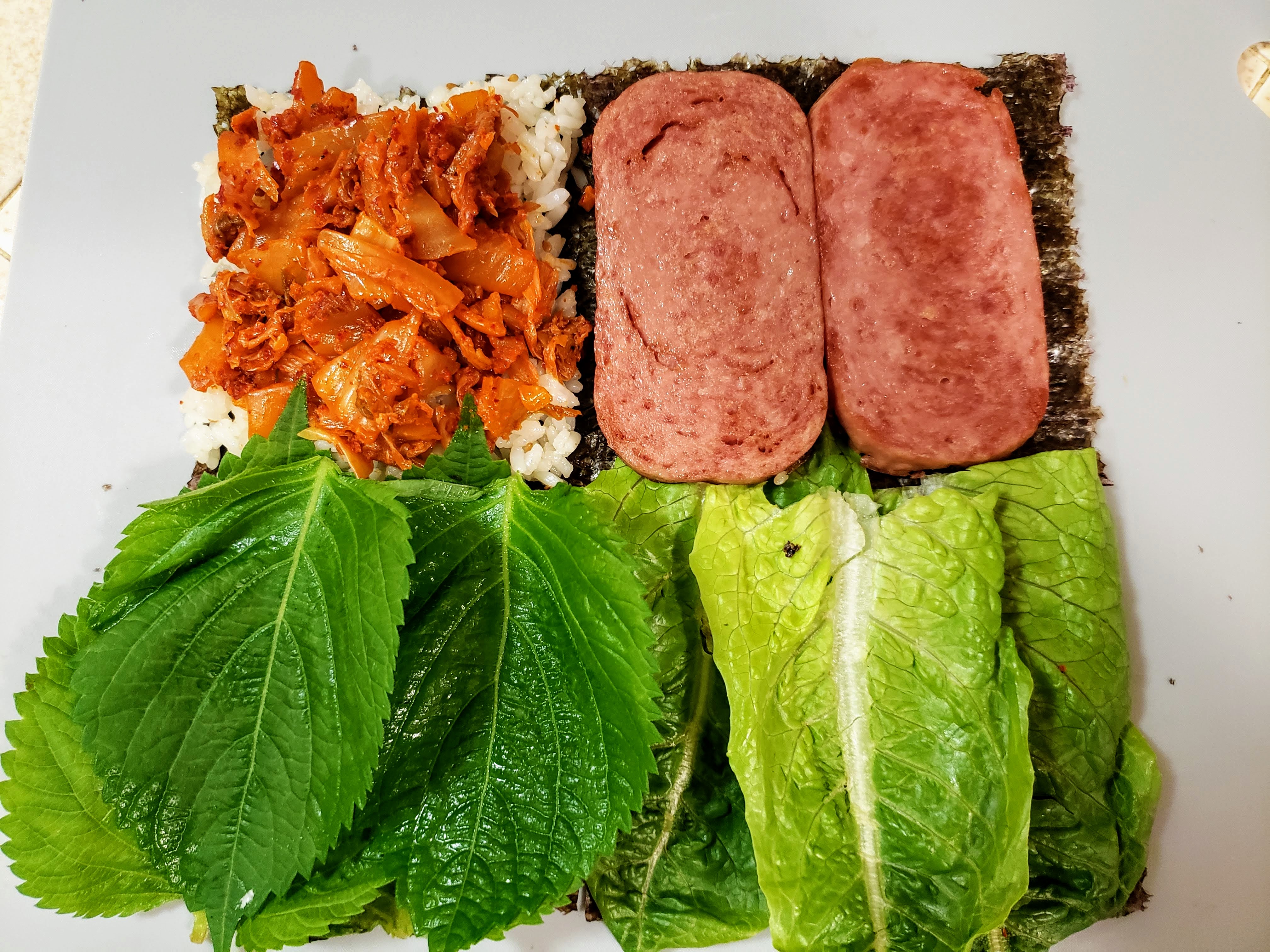 Folded Kimbap Sandwich (Korean kimbap hack)