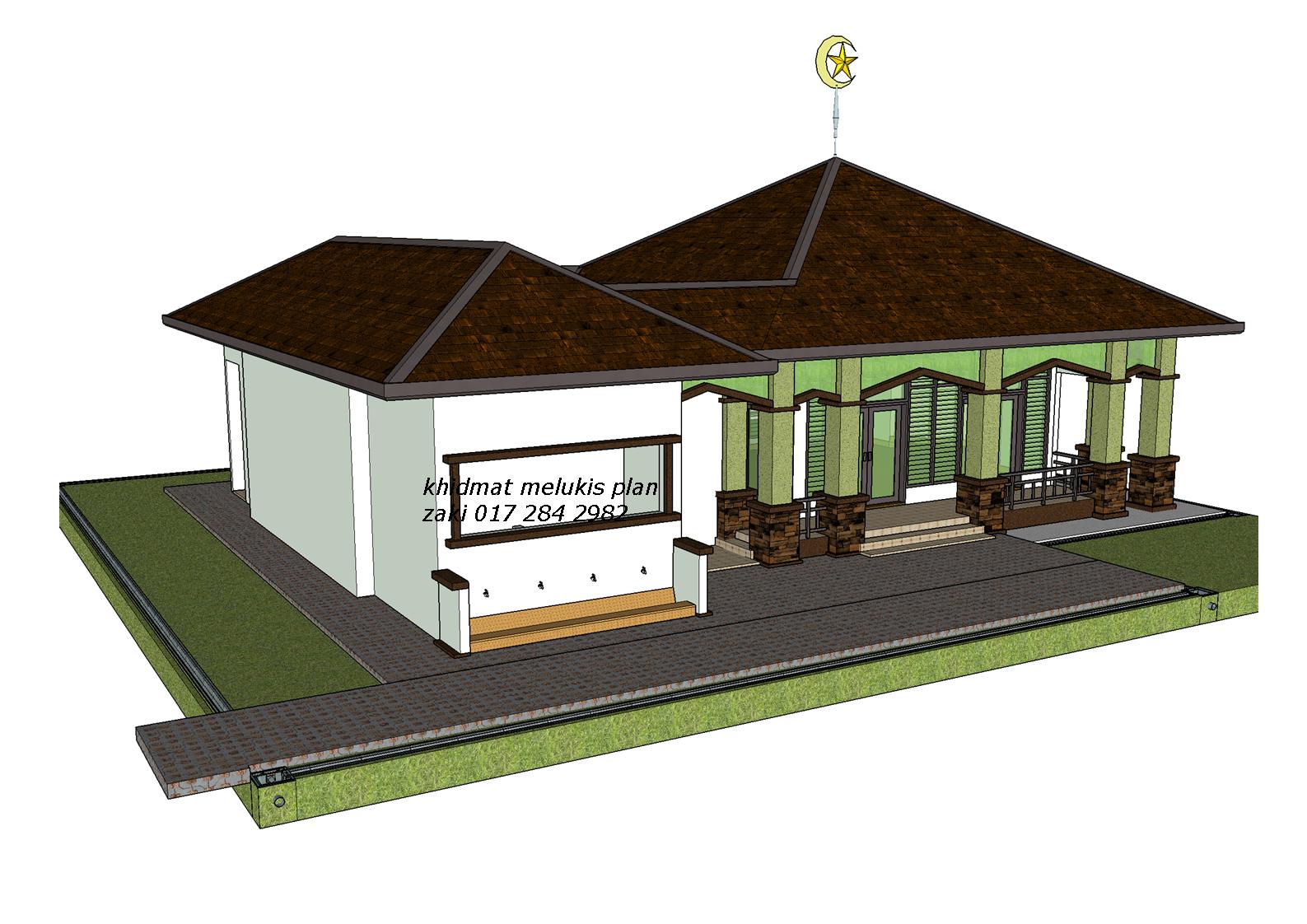 KHIDMAT MELUKIS PLAN: My Project 56 | Design Surau