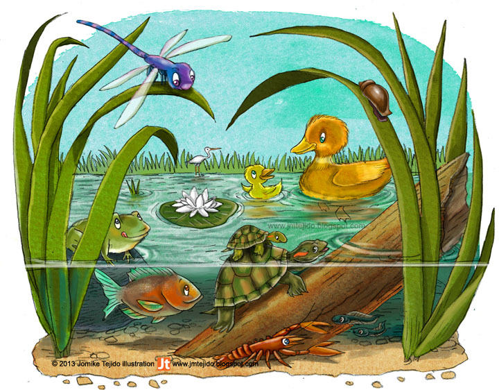 Jomike Tejido Illustration: Pond life!