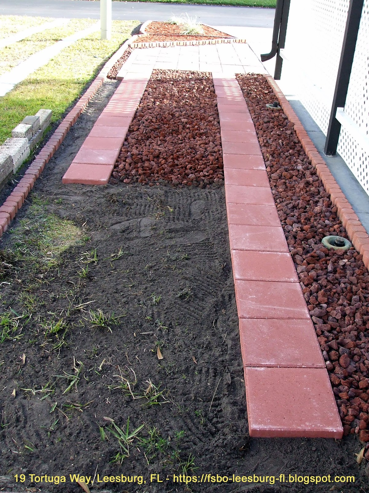 Julie Ann Brady : Blog On: Creating a Golf Cart Path in Side Yard