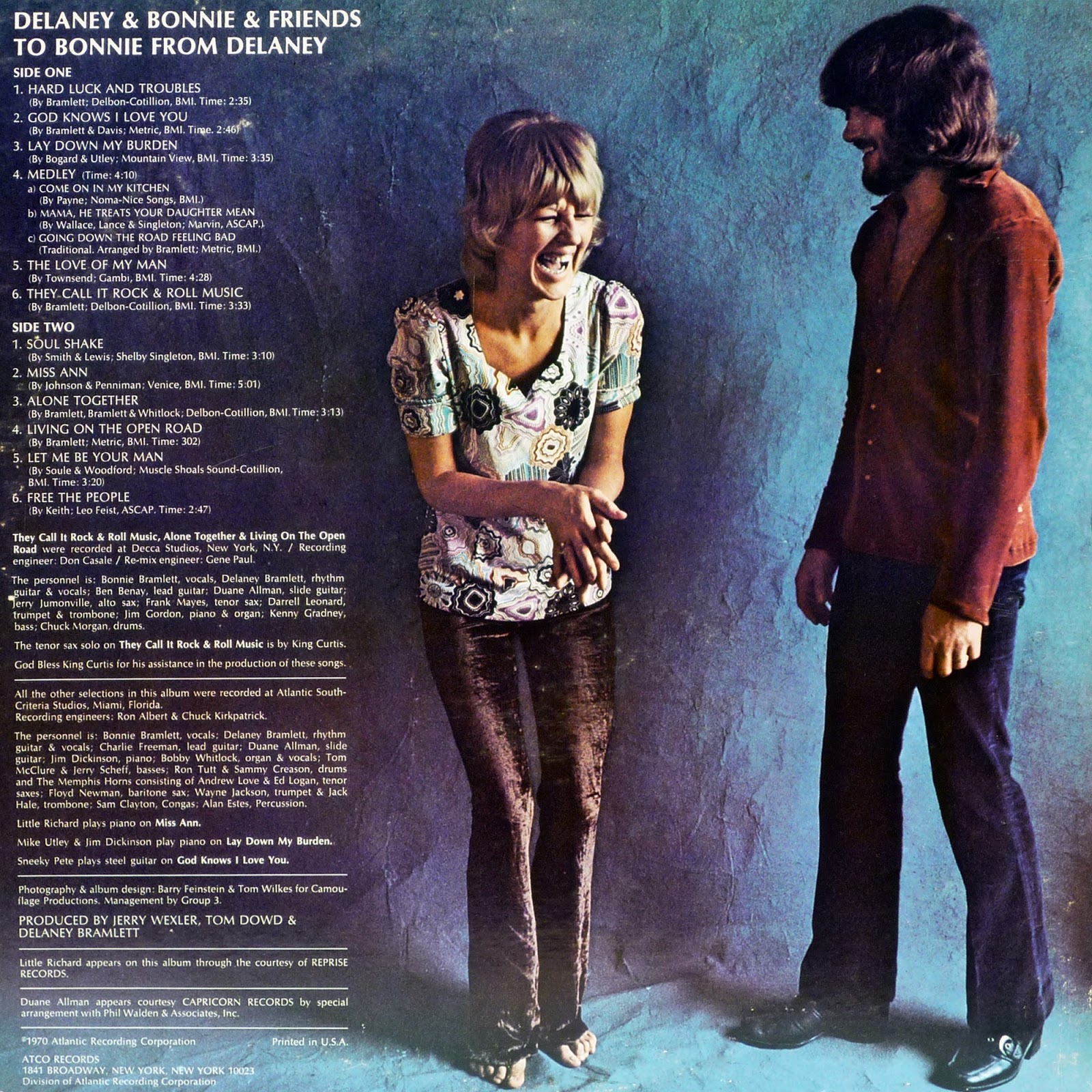 1970 To Bonnie From Delaney - Delaney & Bonnie & Friends - Rockronología