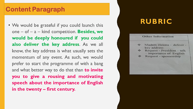 ENGLISH VIBES: Directed Writing :Writing a Formal Letter
