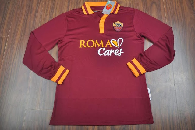 Jersey AS Roma Home LS | Big Match Jersey | Toko Grosir Dan Eceran ...