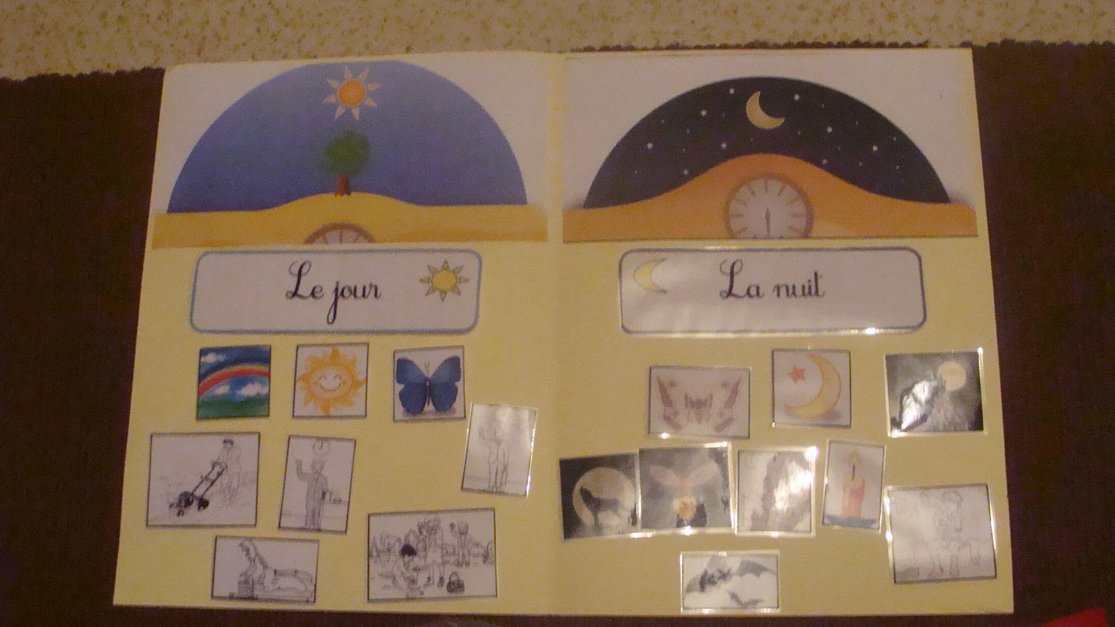 La maternelle à la maison: Distinguer le jour et la nuit