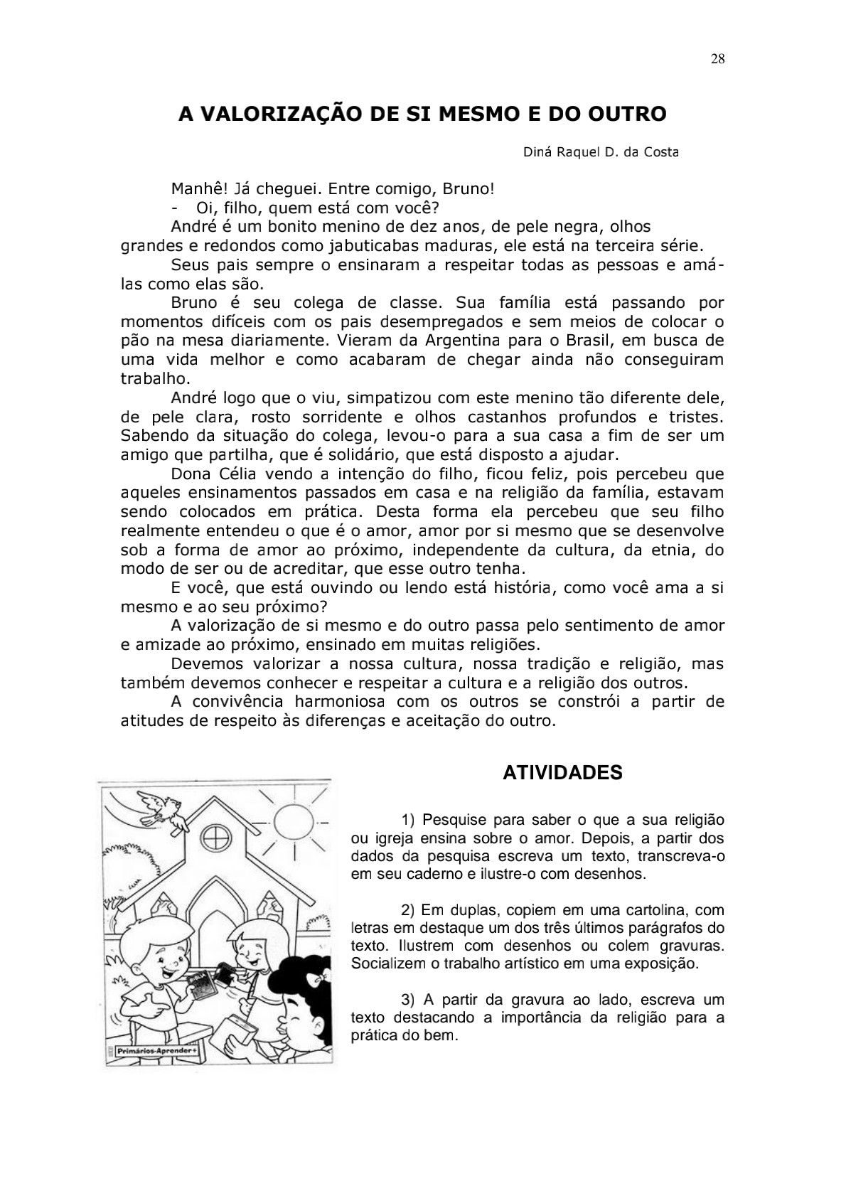 Textos De Ensino Religioso Com Interpretação E Gabarito 5 Ano - FDPLEARN