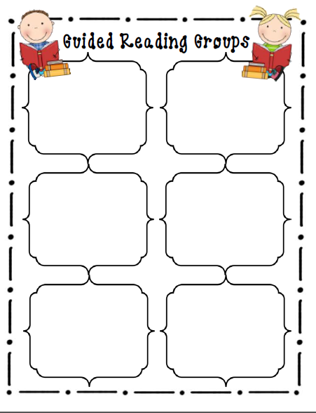 Guided Reading Groups Templates