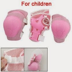 Miyo: Como Children Pink Wrist Elbow Knee Pad Sports Support Set