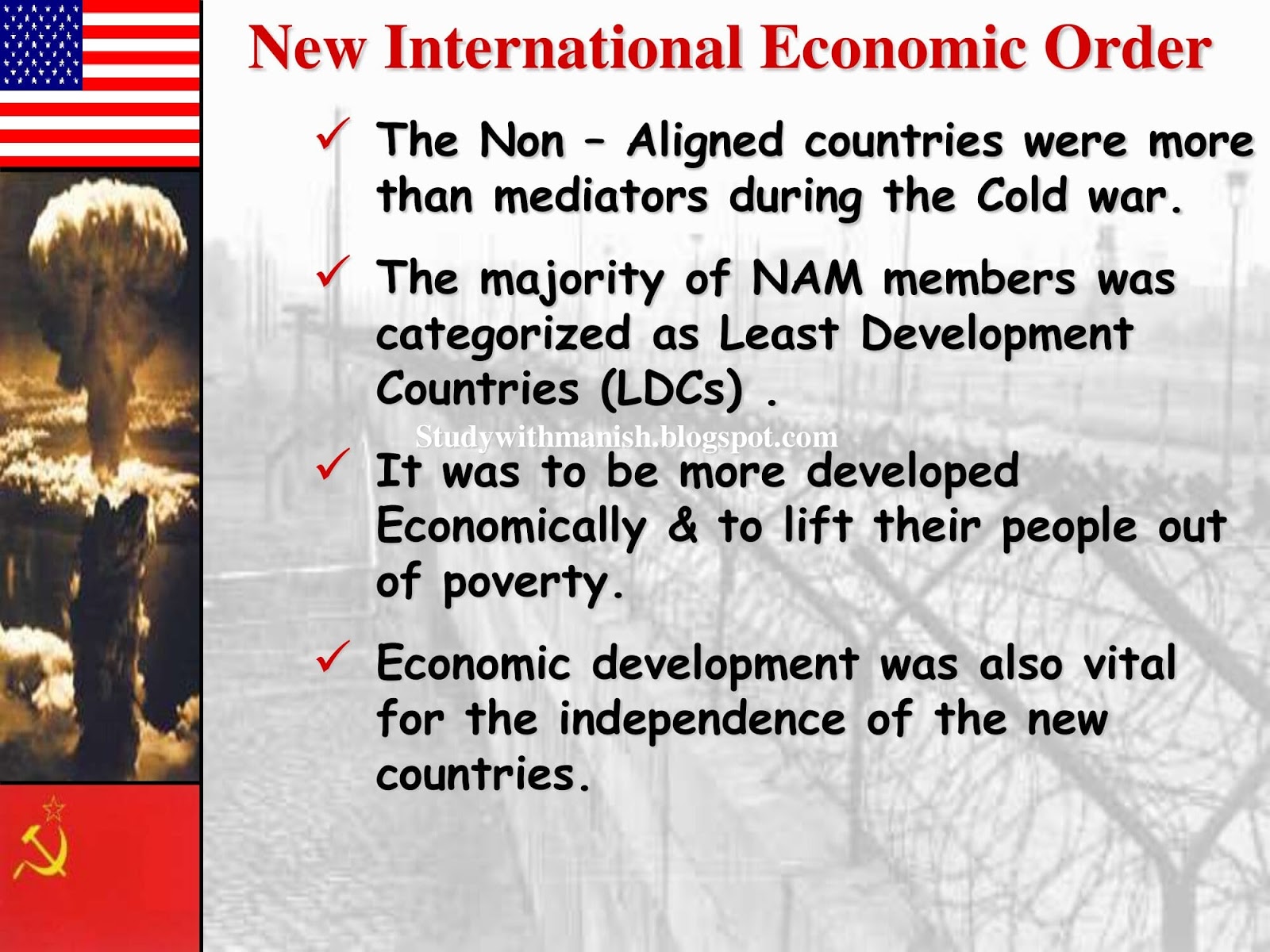 Cold War Era PPt and Notes Class – 12th Chapter 1 Political science