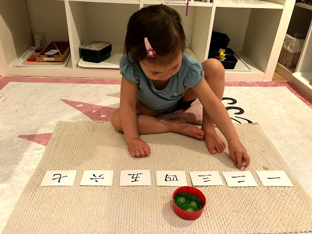 Family FECS: Montessori Chinese Language Activity: Numbers & Counters
