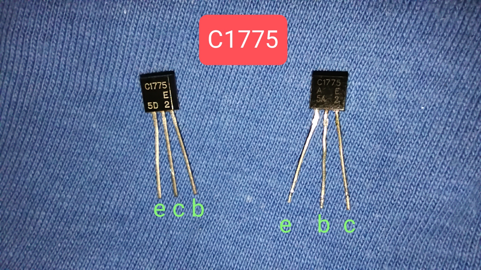 Life Begins at Forty: Two types of C1775 NPN transistor
