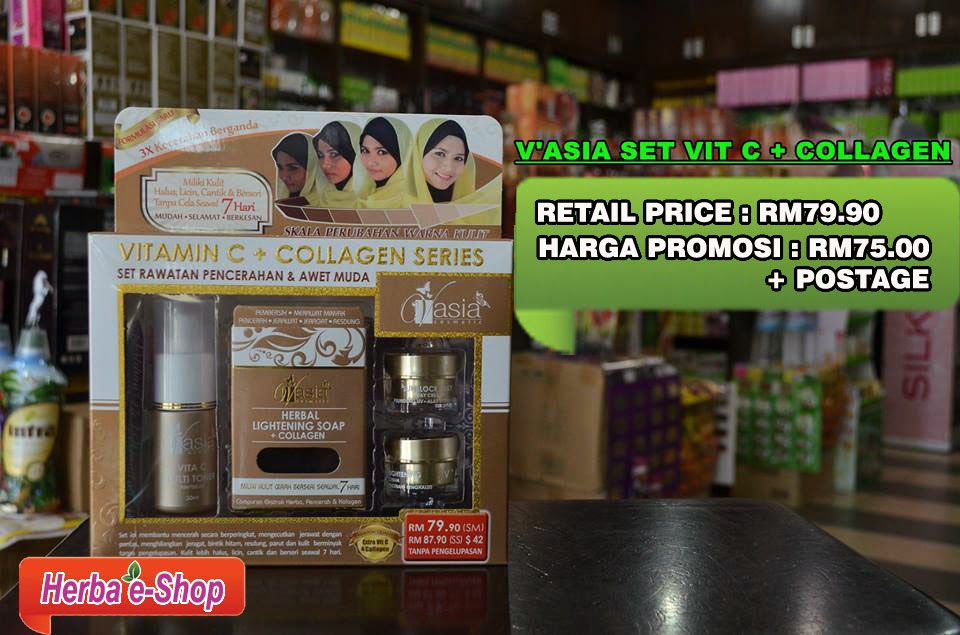 V'Asia - Set Vitamin C + Collagen | Herba Produk Kesihatan dan Set Bersalin