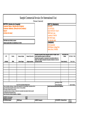 Ups Commercial Invoice Pdf - Invoice Template