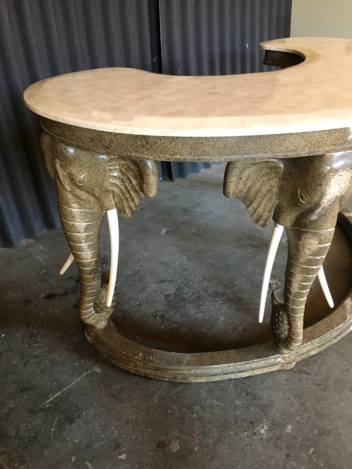 Hermans Steel Garage: Maitland Smith style Elephant Desk