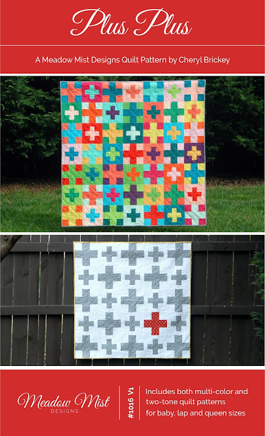 Meadow Mist Designs: Plus Plus Quilt Pattern - Two Tone Version