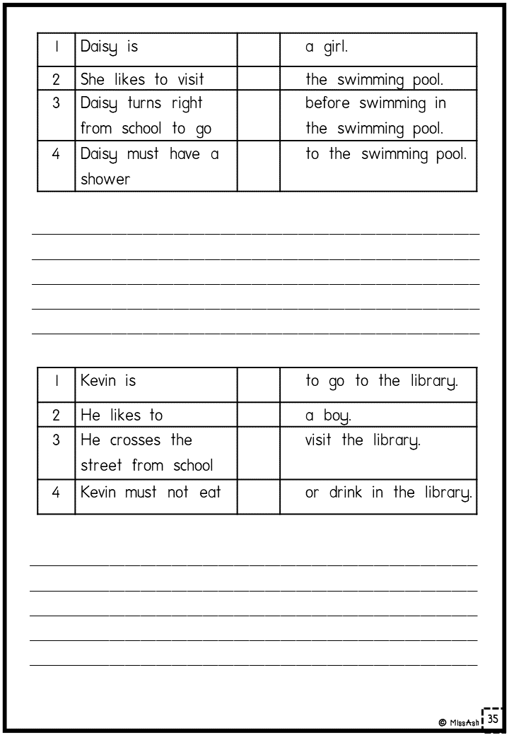 ASH THE TEACHER: Year 3 Step by Step Writing Module Part 1