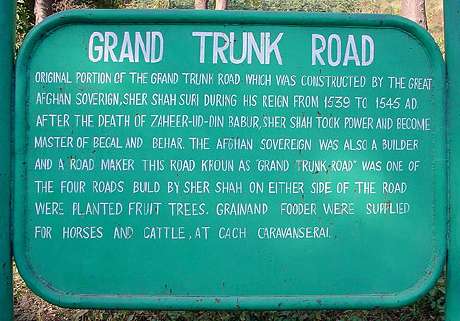 The Great Grand Trunk or GT Road of Mughal Empire - Internet Knowlages