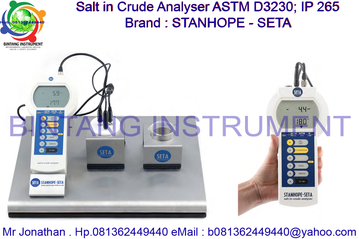 .: 081362449440 Jual Salt in Crude Analyser ASTM D3230; IP 265 STANHOPE ...