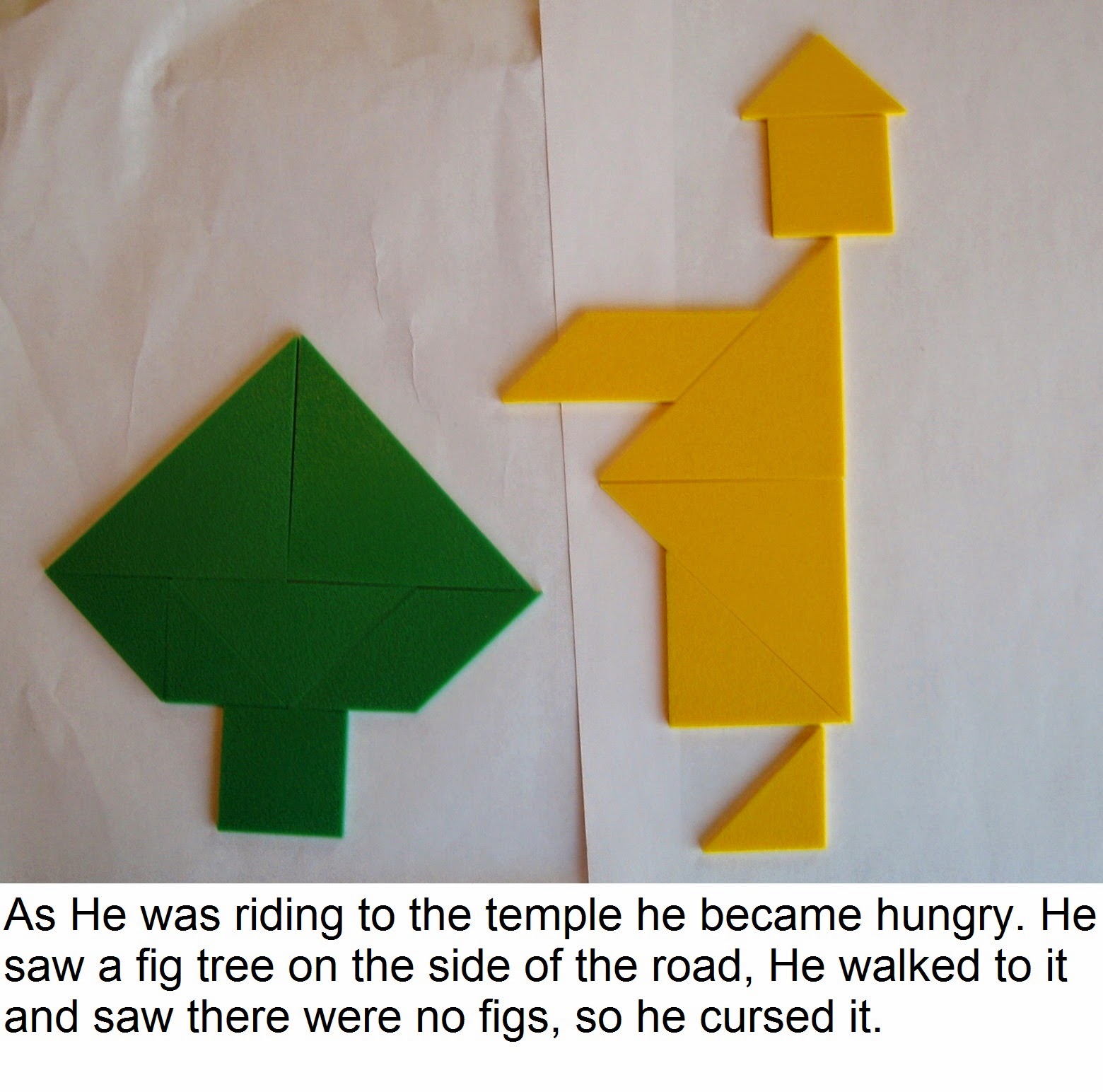 Almost Unschoolers: Easter Story Tangram Activity Book