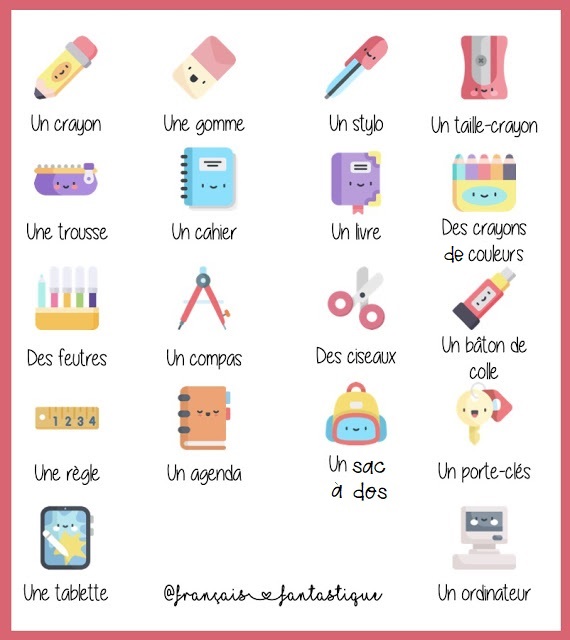 FRANCÉS-EANDO: LE MATÉRIEL SCOLAIRE