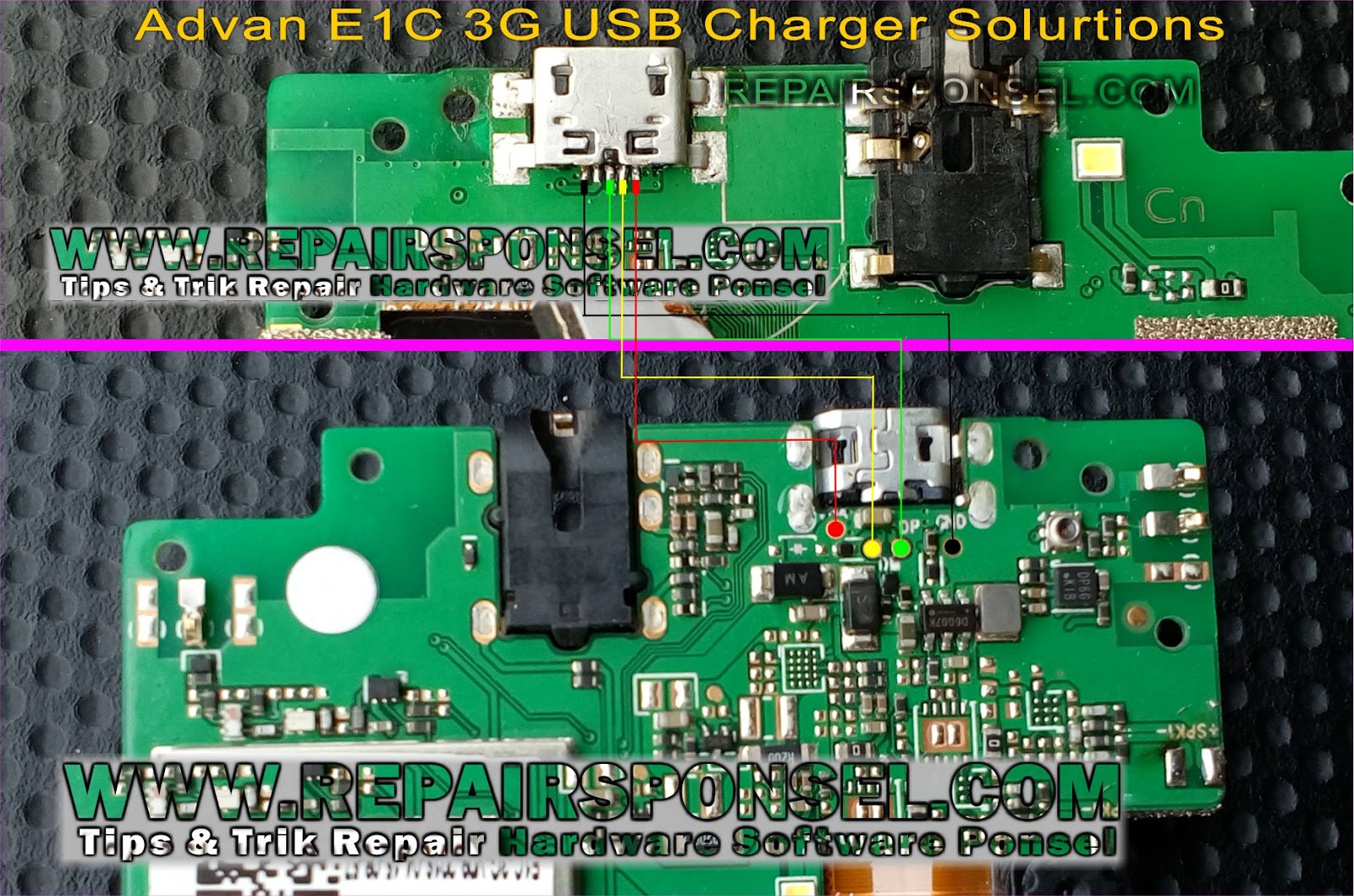 Advan E1C 3G USB Charger Solurtions - Repairs Ponsel