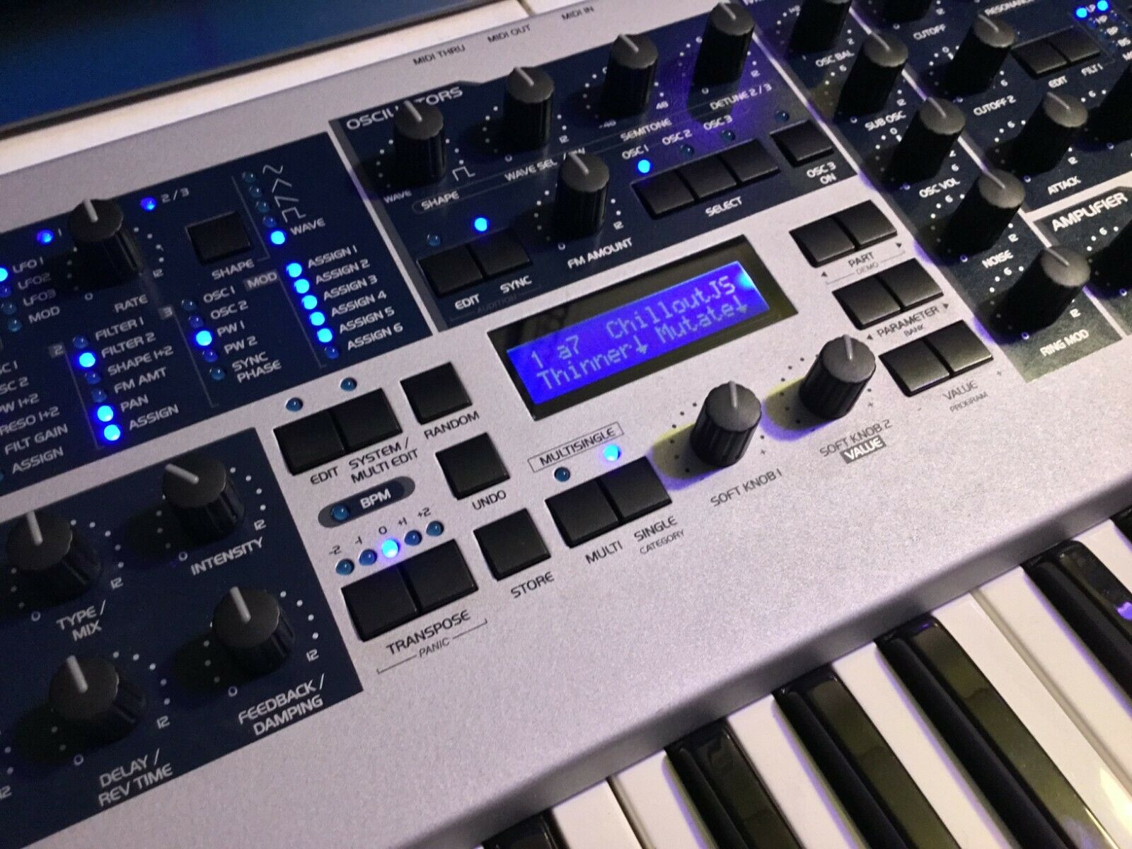 MATRIXSYNTH: ACCESS VIRUS INDIGO 2 Analog Modeling Synthesizer SN 10200028