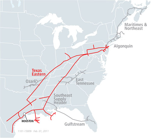 Powerburn Tetco Pipeline