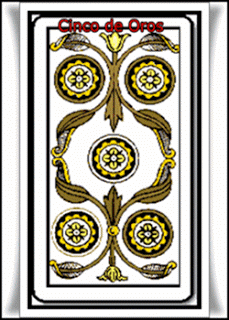 Cinco De Oros- Arcanos Menores - Tarot De Marsella - - Las Revelaciones ...