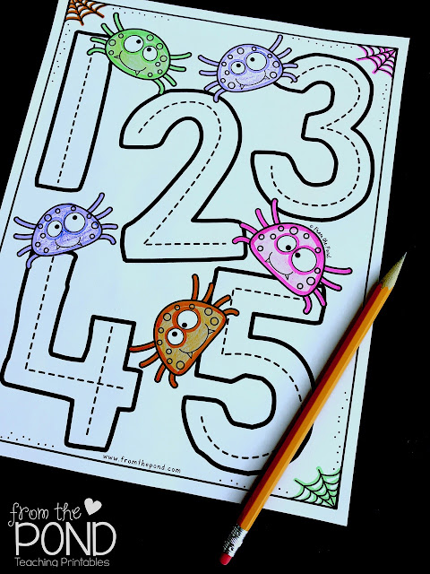 Spider Number Writing | From the Pond