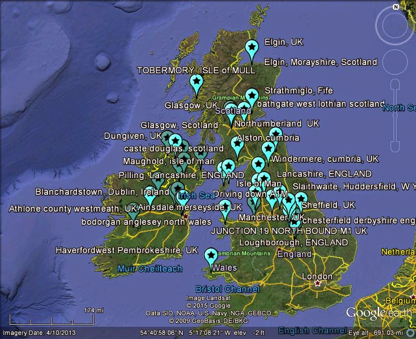 The Latest Worldwide Meteor/Meteorite News: UK Meteor 26APR2015 w/ 3 videos