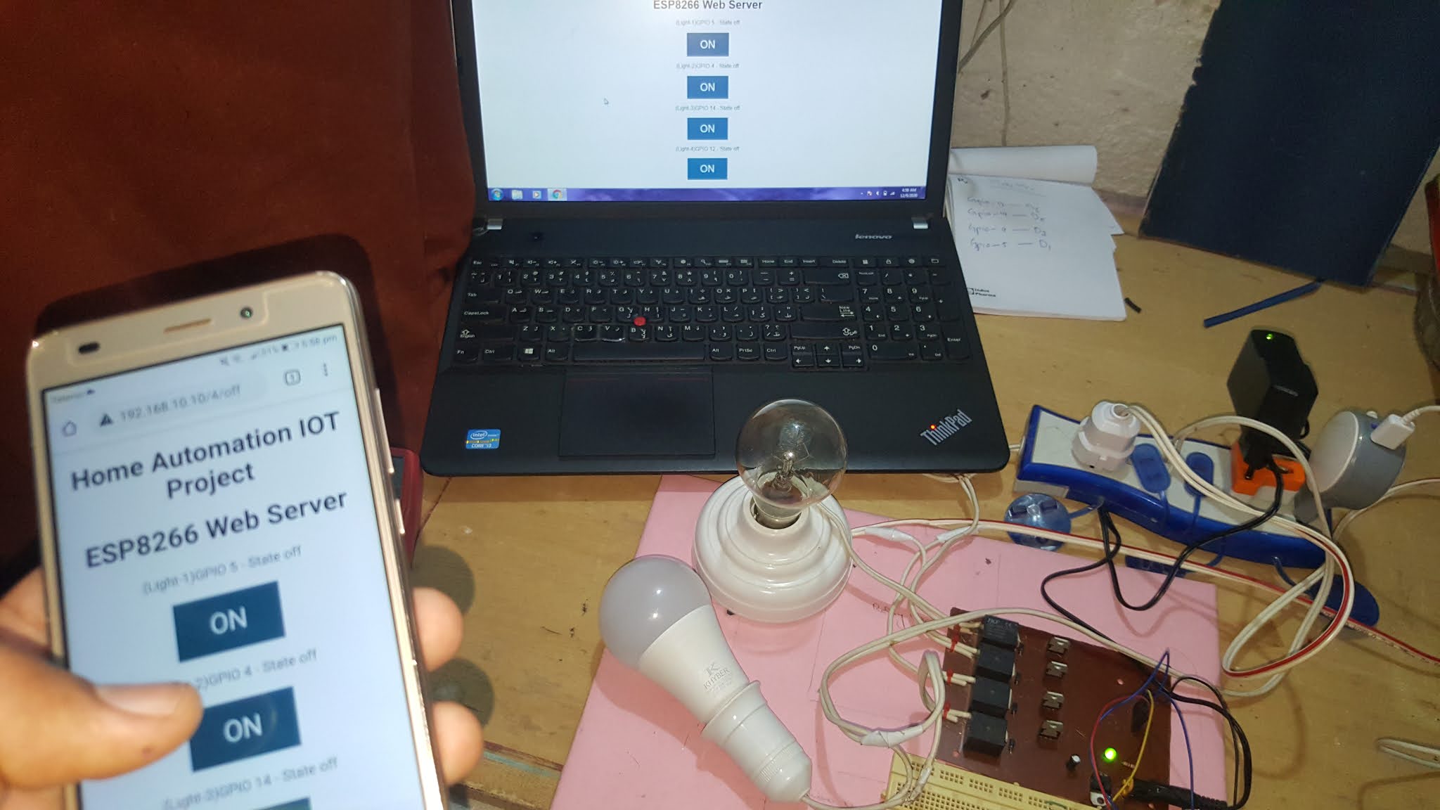 Home Automation Iot Project Node Mcu Esp8266 Engineering Tube