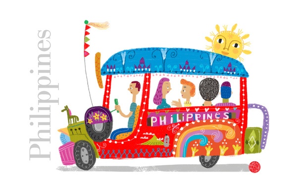 Make A Mark: 2nd Grade Manila Jeepneys inspired by Robert Alejandro