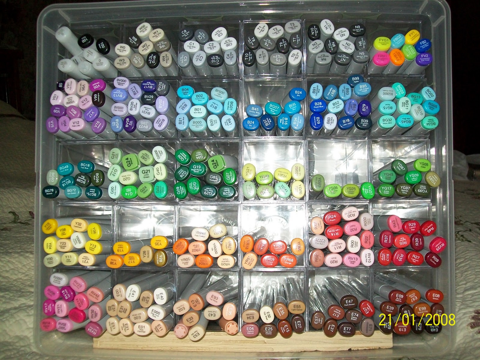 Bobbkat's Hobby Blog: New AMAC Box Copic Storage