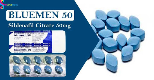 My Love Dose: Bluemen 50mg Tablets : Effective Tablets with Sildenafil for Raising Potency