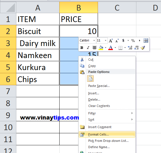 How to insert rupee symbol in excel?