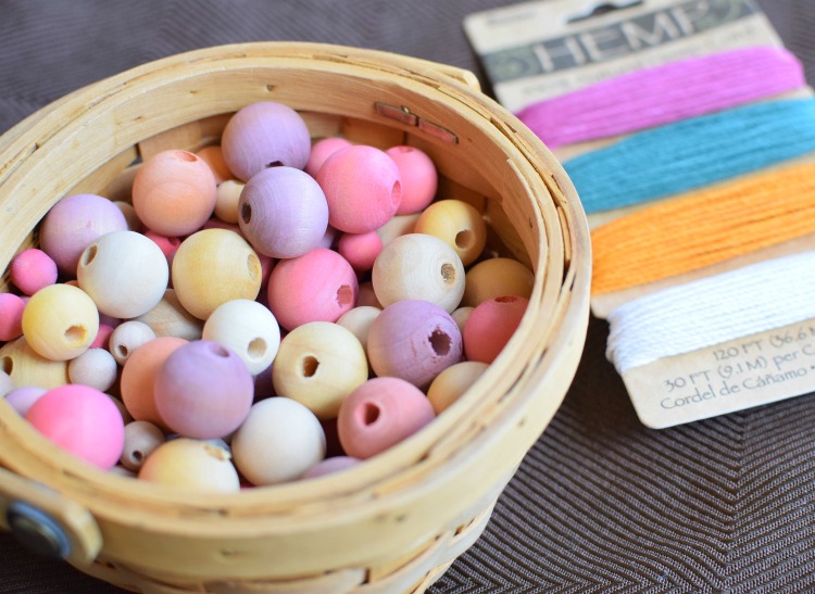 Fall Necklace Craft With Dyed Wooden Beads | What Can We Do With Paper ...