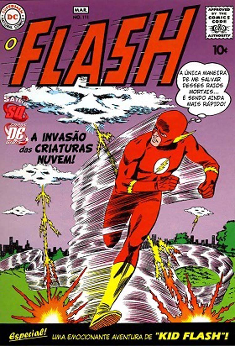 Capas de gibis: The.Flash.V1.111 - A Invasão Das Criaturas Nuvem